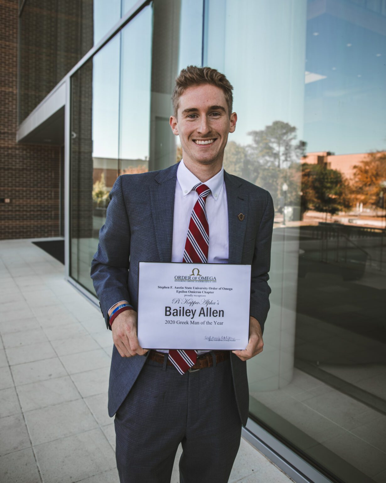 Bailey Allen Recognized as Pike of the Month - Pi Kappa Alpha