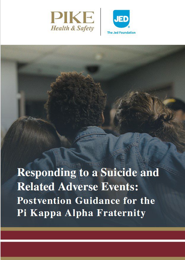 PIKE Partners with JED to Create Suicide Postvention Guide - Pi Kappa Alpha